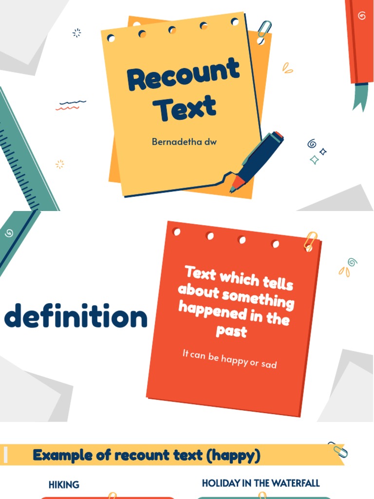 Recount Text | PDF | Linguistic Morphology | Language Mechanics