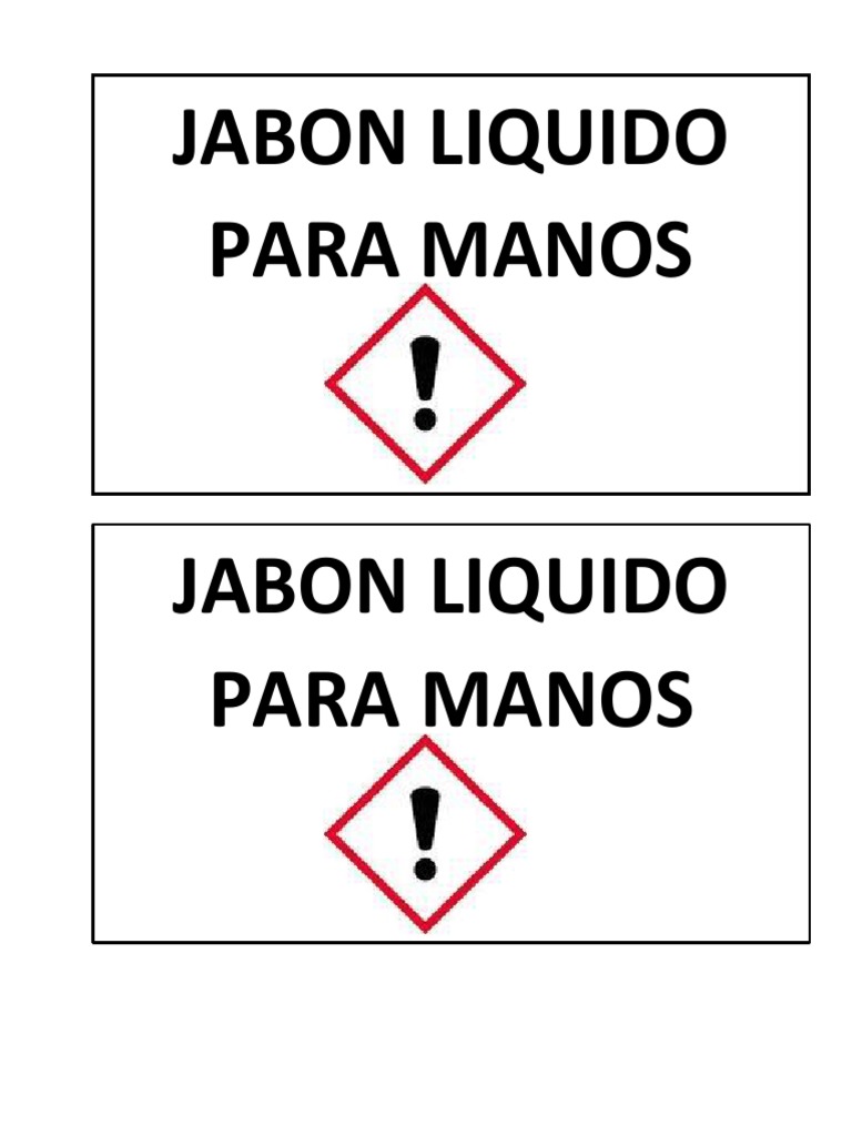 Letrero Jabonliquido | PDF