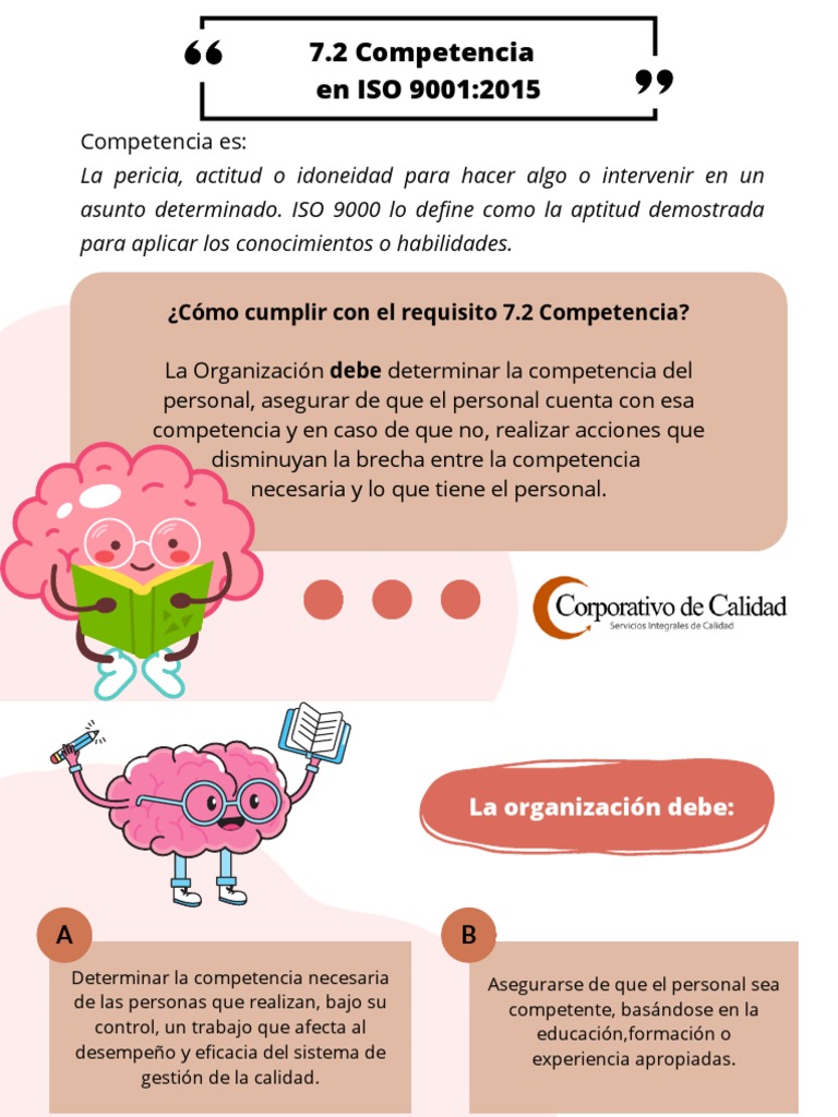 7.2 Competencia Del Personal en ISO 9001 2015 | PDF | Calidad ...