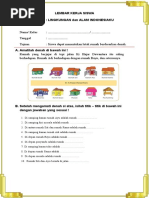 LKPD Belajar Suku Kata | PDF