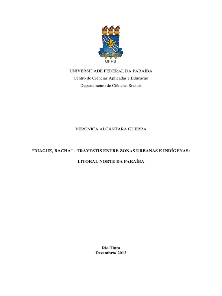 Diague Racha Travestis Entre Zonas Urba | PDF | Etnografia | Antropologia