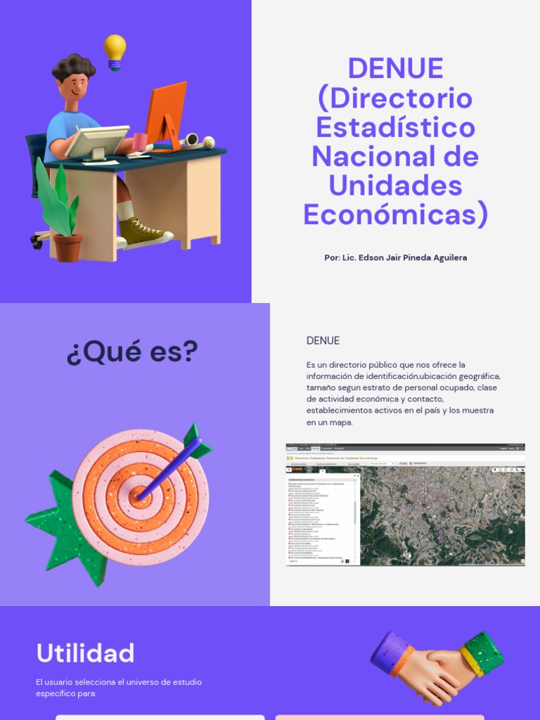 Denue (Directorio Estadístico Nacional de Unidades Económicas) | PDF