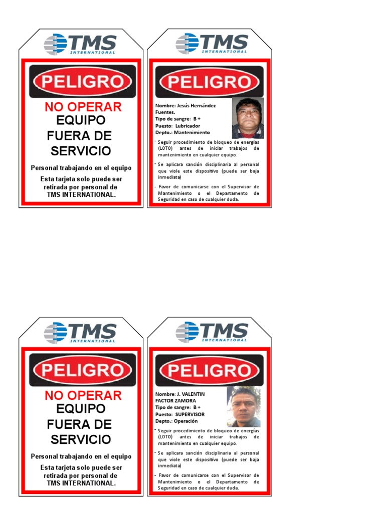 Tarjeta Loto Tms | PDF