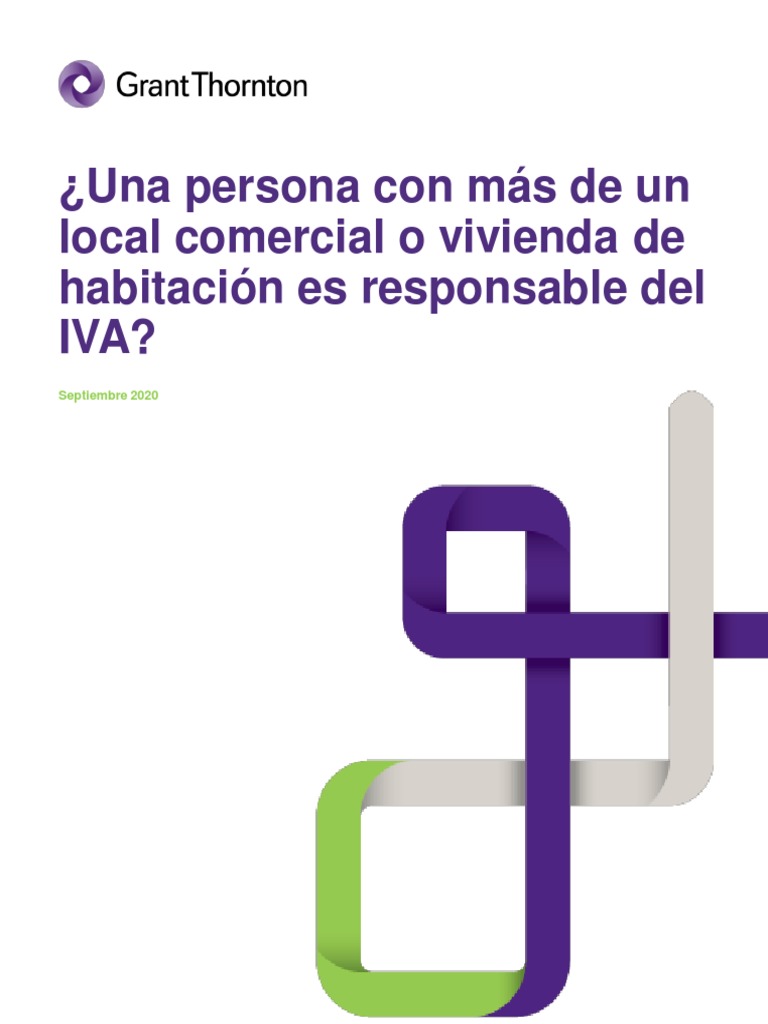 Una Persona Con Mas de Un Local Comercial o Vivienda de Habitacion Es ...