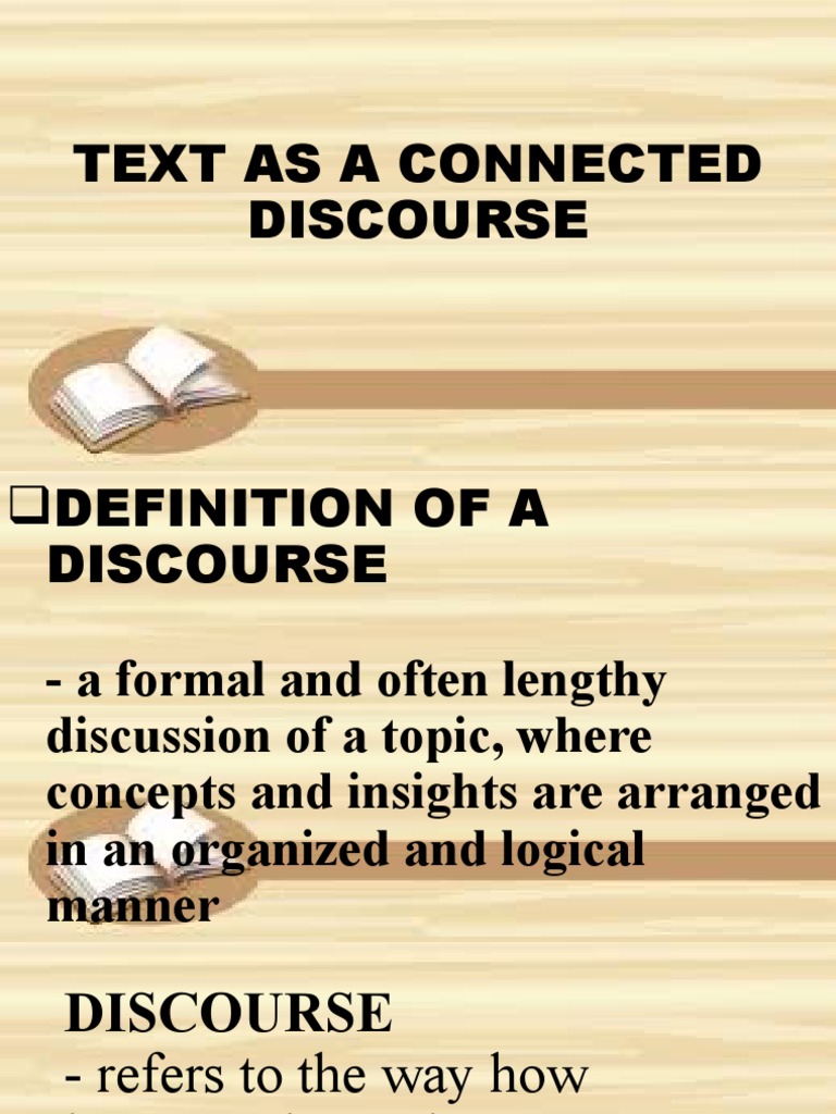 Text As A Connected Discourse | PDF | Experience | Discourse