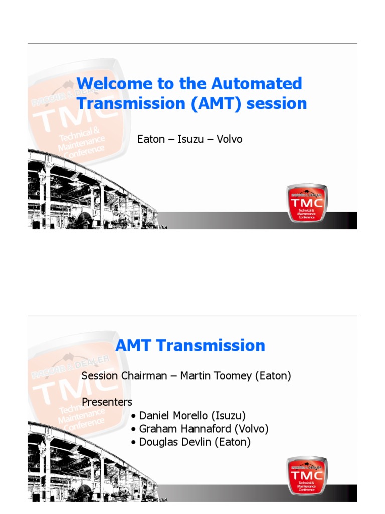 Isuzu AMT Transmission Overview | PDF | Manual Transmission ...