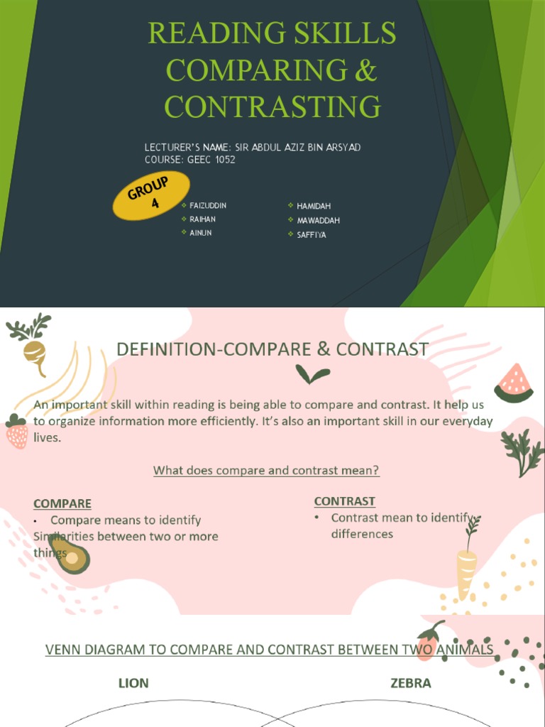 GEEC 1052 Effective Communnication - Compare & Contrast | PDF | Cognitive Science | Cognition