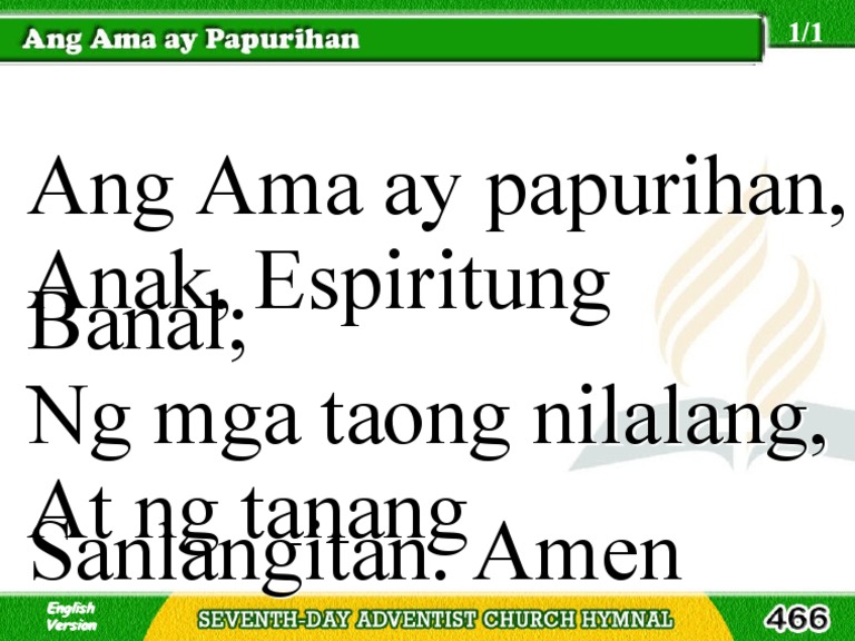 466 Ang Ama Ay Papurihan | PDF