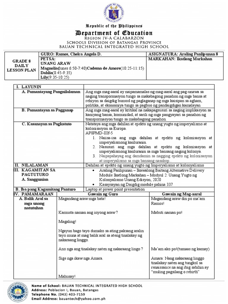 Week 2 DLP Ap-10 | PDF