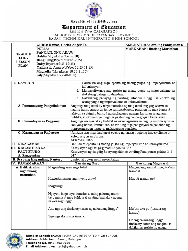 Week 2 DLP Ap-12 | PDF