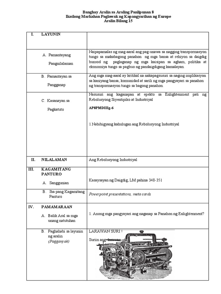 Ikatlong Markahan Aralin 15 | PDF