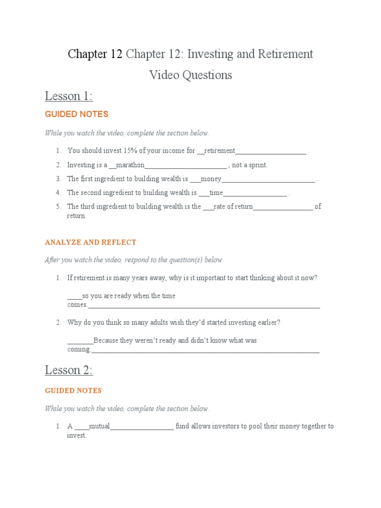 Investing & Retirement Guide | PDF | 401(K) | Investing