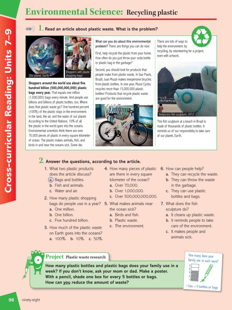 Recycling Plastic Teen2teen 2 Student Book and Workbook (Dragged) | PDF