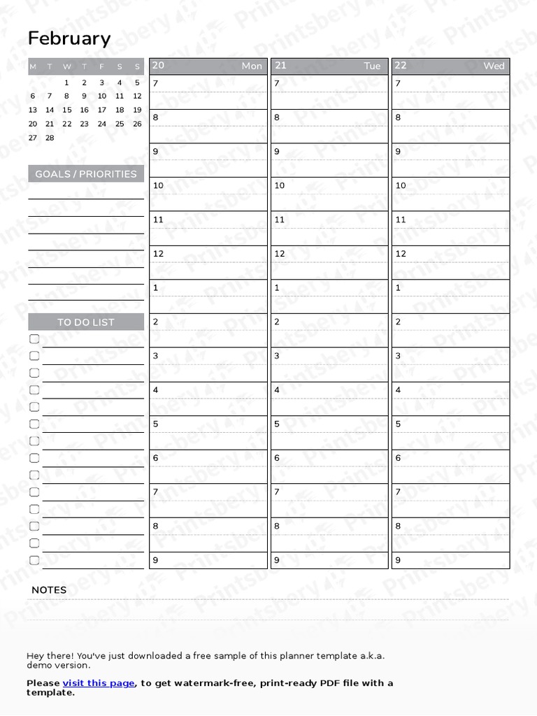 Two Page Vertical Weekly Planner-A4 | PDF
