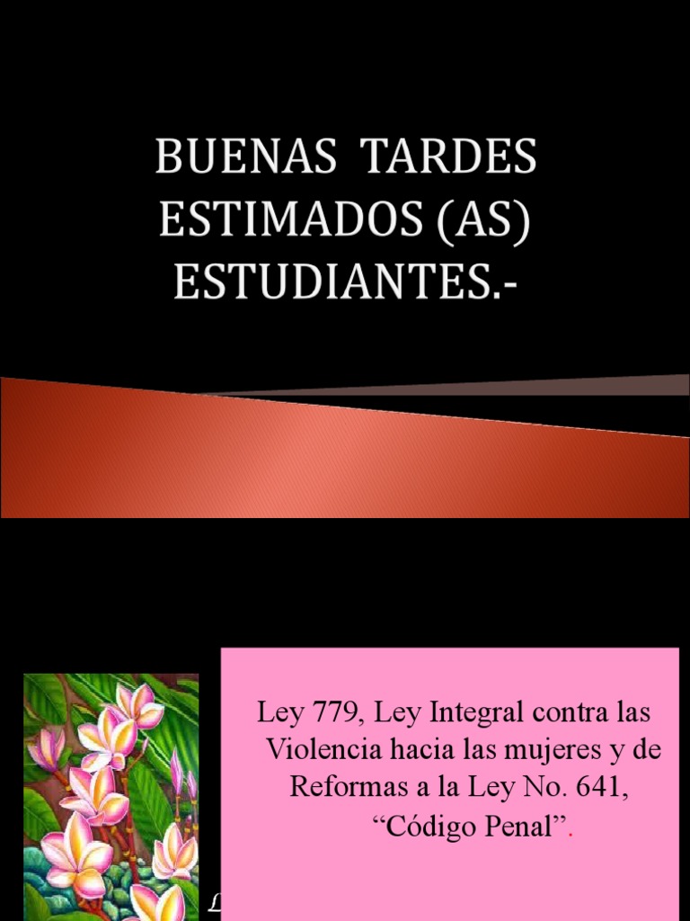 Ley 779: Protección Integral a Mujeres | PDF | La violencia contra las ...