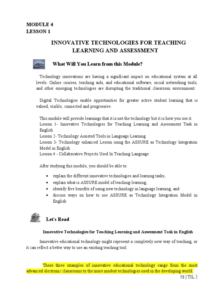 Module 4 Til 2 Pdf Educational Technology Learning