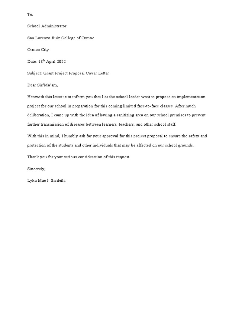 Project Proposal | PDF | Hand Washing | Hygiene