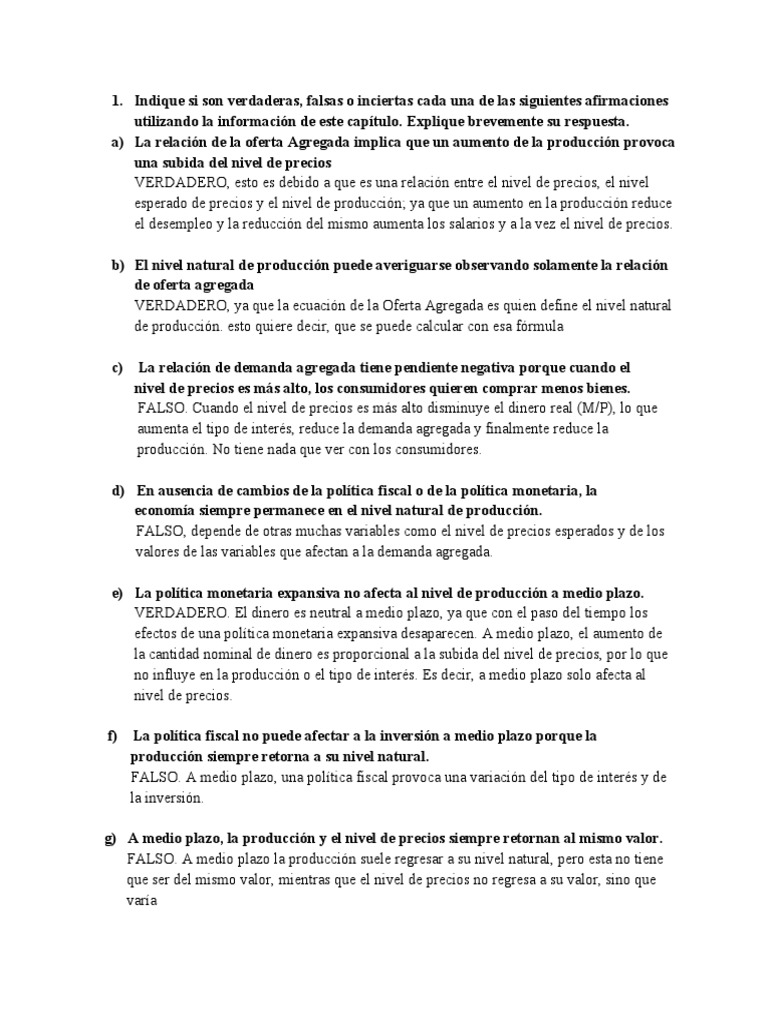 Tarea Macro | PDF | Inflación | La política fiscal