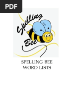 Spelling Bee Word List | PDF