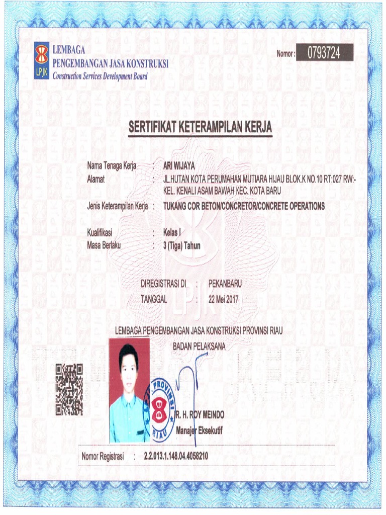 Ari Wijaya - Tukang Cor Beton Concretor Concrete Operations (TS 013) | PDF