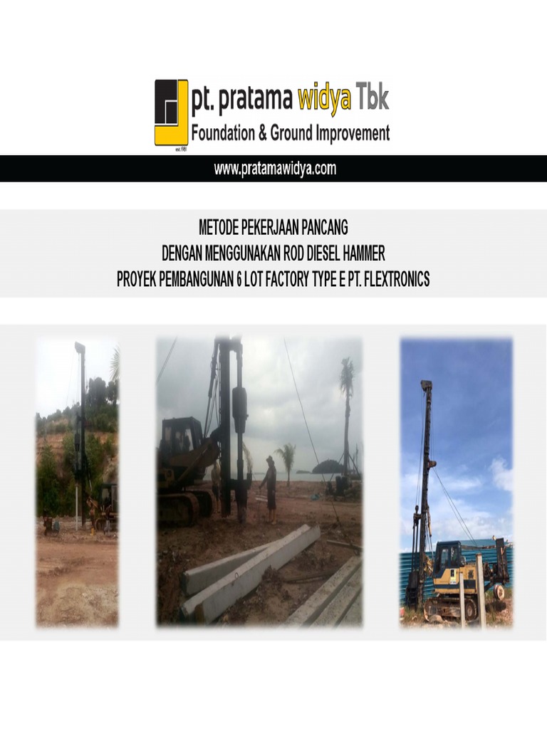 Metode Pancang Diesel Hammer | PDF