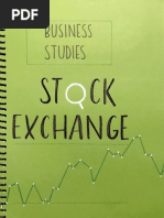 Final Stock Exchange Project Class12 | PDF | Stock Market | Stocks
