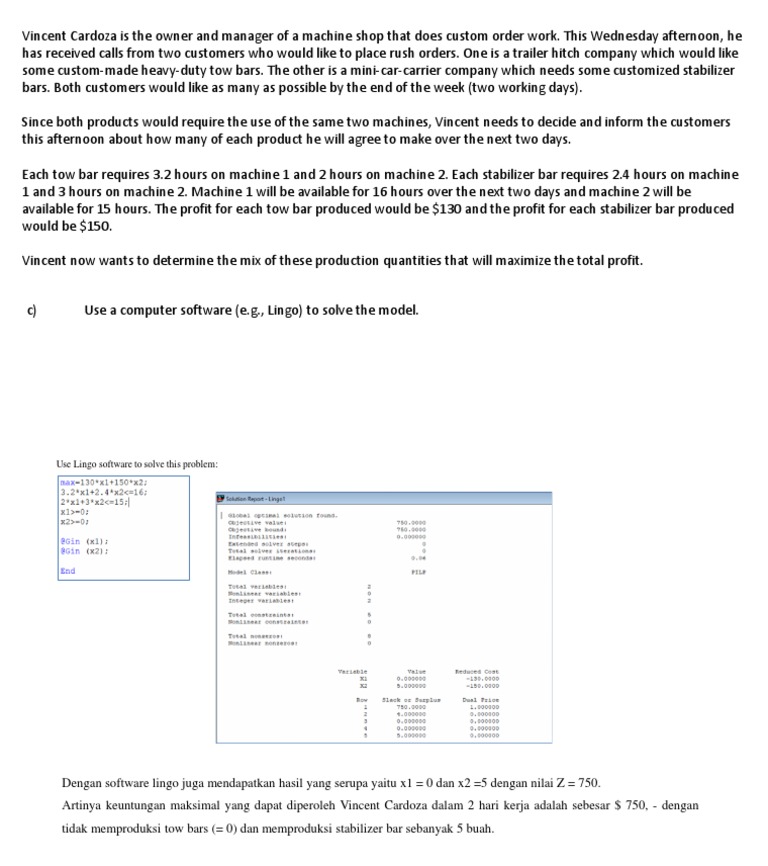 TP2 Eng Optimization (C) | PDF