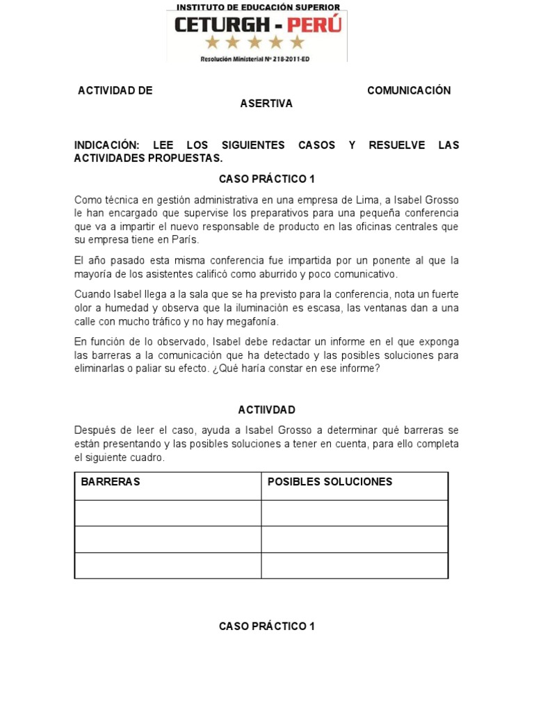 Casos Practicos para Resolver | PDF