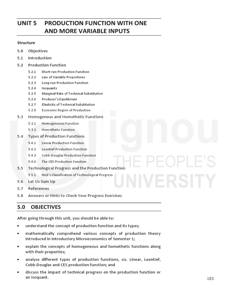 Unit 5 | PDF | Production Function | Economics