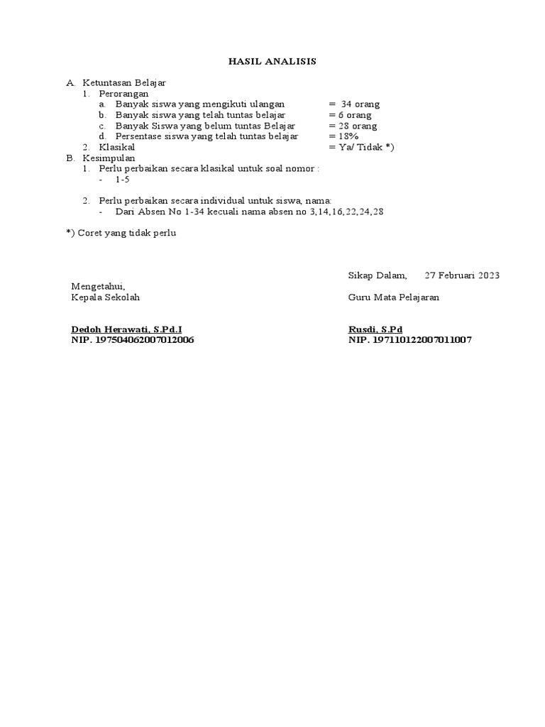 Analisis Kelas 7 Ips Pak Rusdi UH 3 | PDF