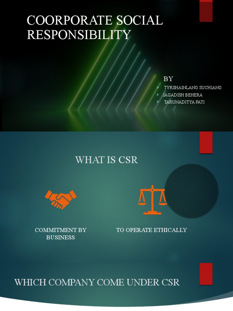 CSR Presentation | PDF