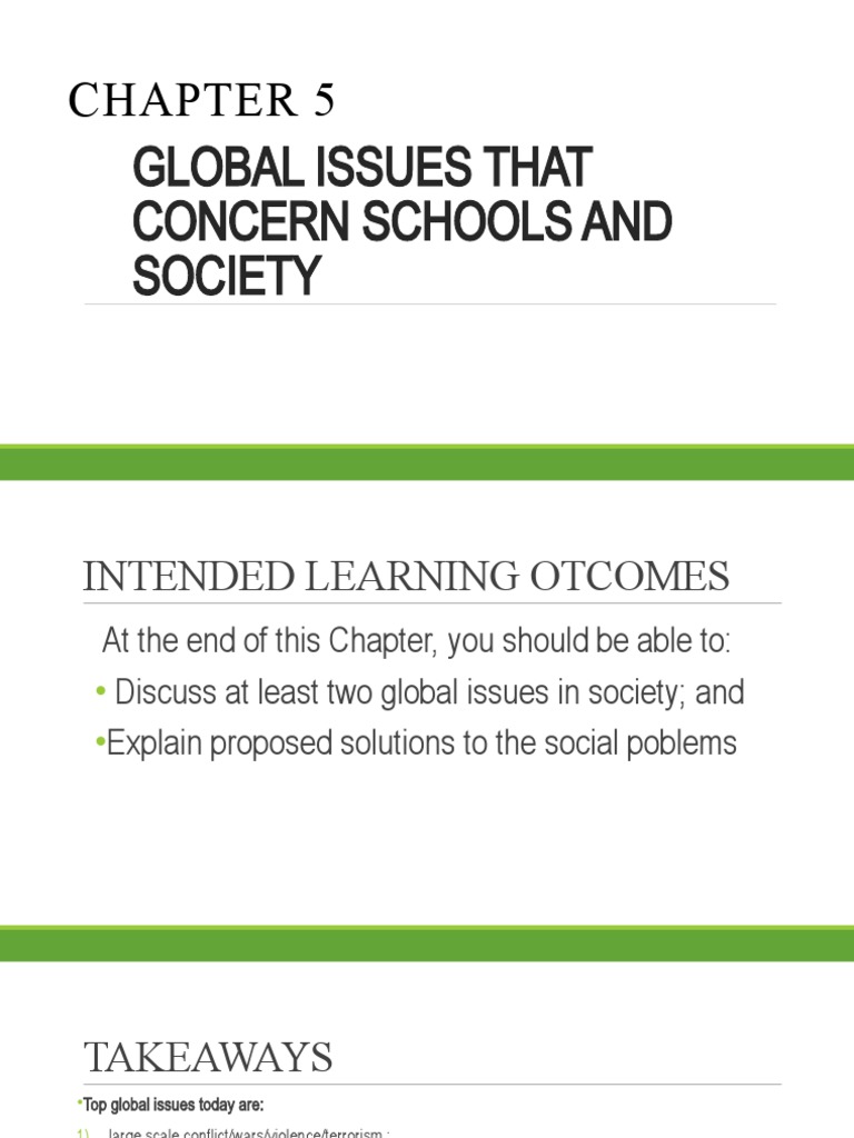 Global Issues Impacting Schools Today | PDF