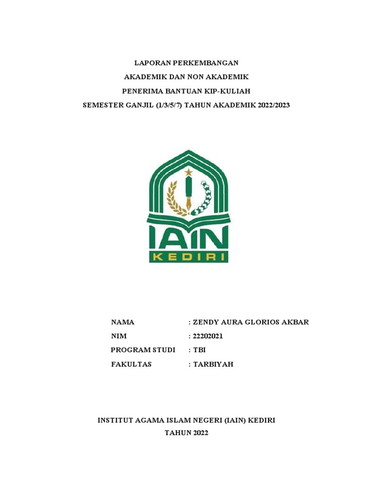 Contoh LPJ Kip-K | PDF