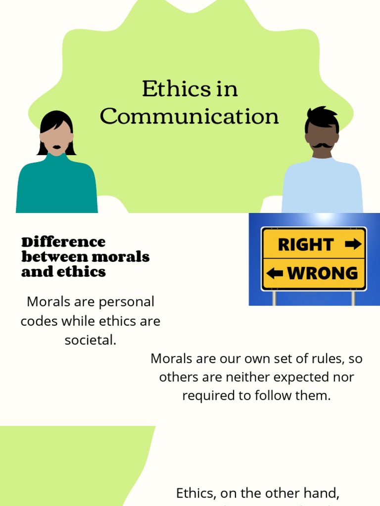 Ethics in Communication | PDF | Communication | Dignity