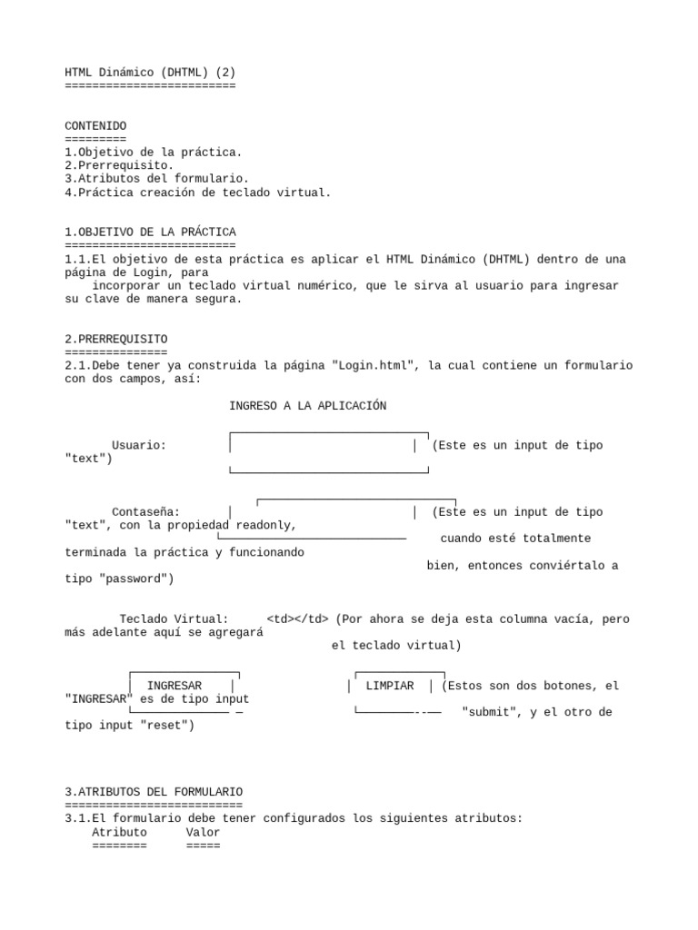 Fundamentos WEB HTML Dinamico 2 | PDF | HTML dinámico | Puntero (Programación de computadora)