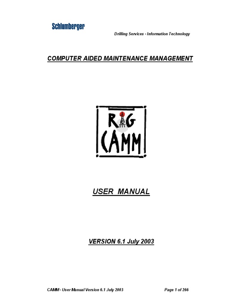 CAMM User Manual Version 6.1 | PDF | Computer File | Microsoft Word