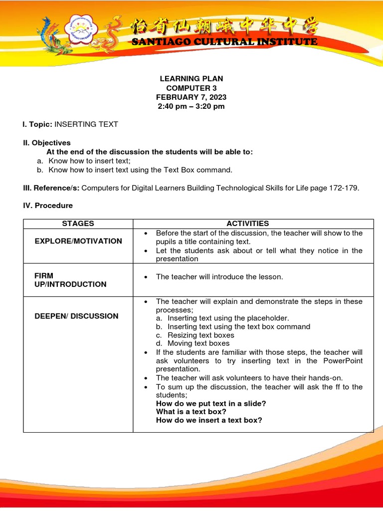 LEARNING PLAN in COMPUTER (WEEK 5) | PDF | Learning | Behavior Modification