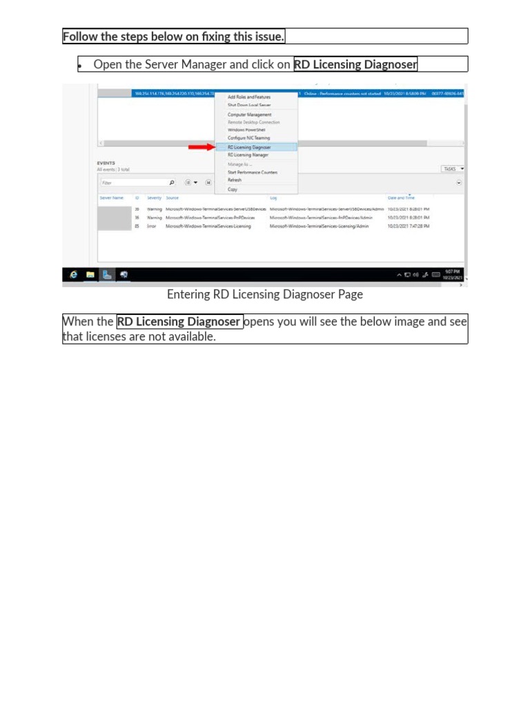 The Remote Session Was Disconnected Because There Are No Remote Desktop ...
