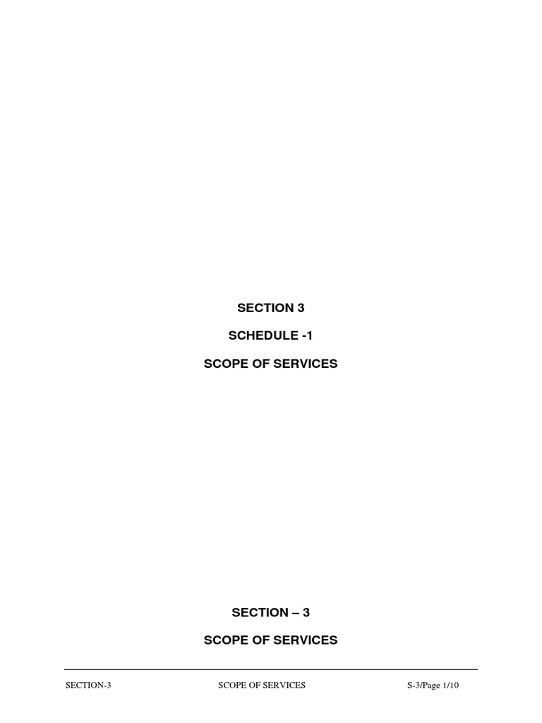 TENDER - 17736 - 0 - 1724 - 1 - 6 Scope of Work | PDF | Specification ...