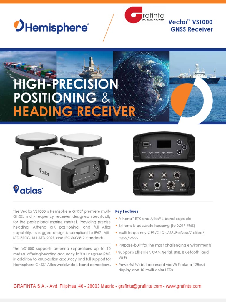 Hemisphere GNSS VS1000 | PDF | Wi Fi | Global Positioning System