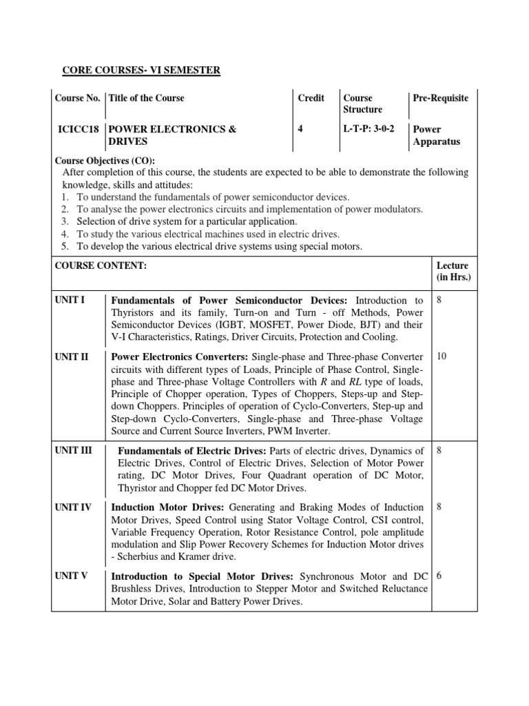ICE VI Sem Syllabus 2021 | PDF | Flow Measurement | Digital Signal ...