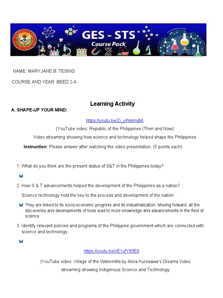 3-Science & Technology and Nation-Building | PDF | Science | Knowledge