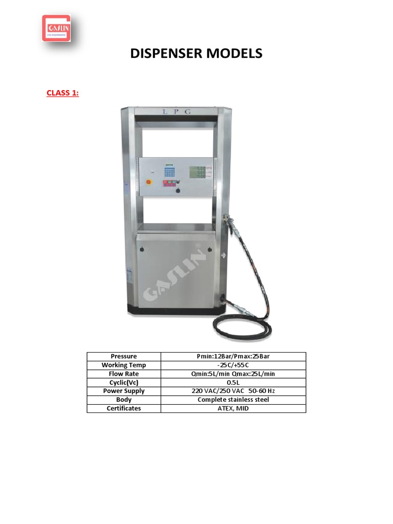 Dispensadores Gaslin | PDF | Electrical Engineering | Physical Quantities