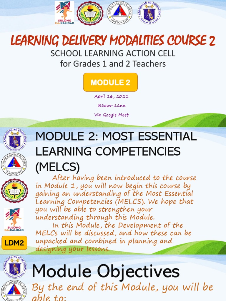 LDM2-Module 2 | PDF | Curriculum | Learning