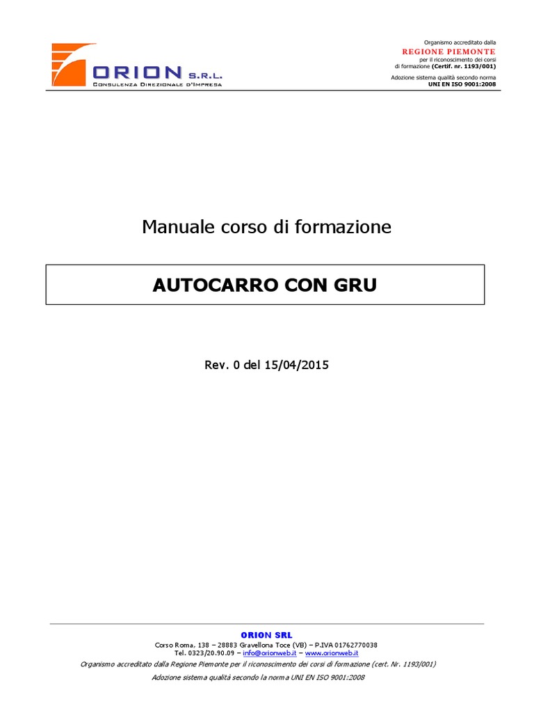 Autocarro Con Gru | PDF