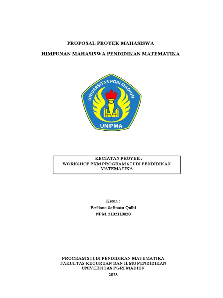 Proposal Workshop PKM-1 | PDF