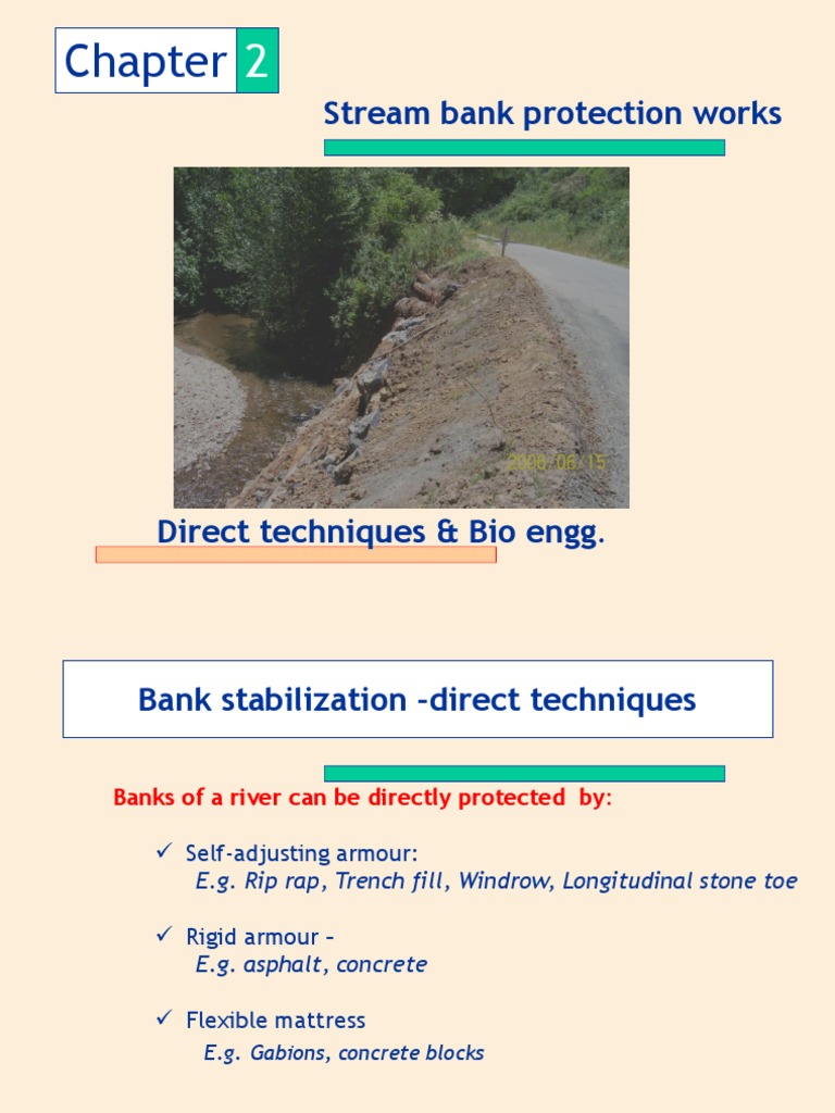 Chapter 2 3 Rip Rap&Bioengg | PDF | Erosion | River