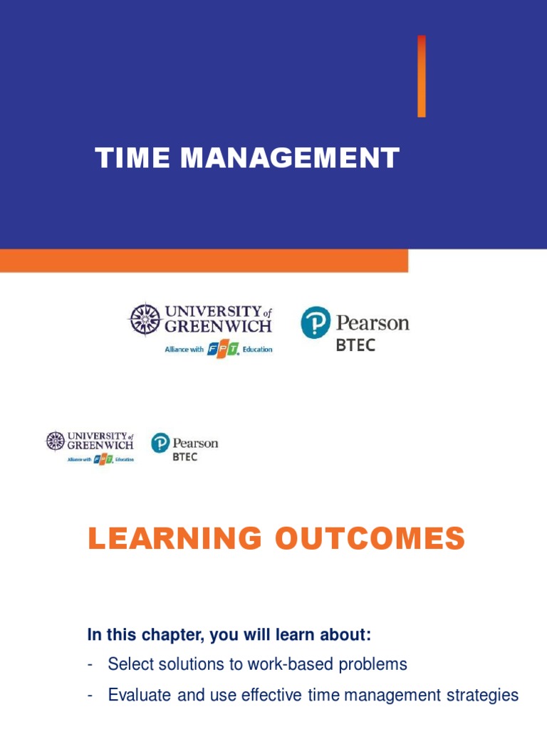 Chapter 2.0 - Time Management | PDF | Time Management | Professional Skills
