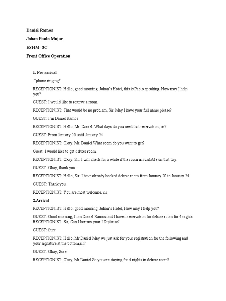 Roleplay Script | PDF