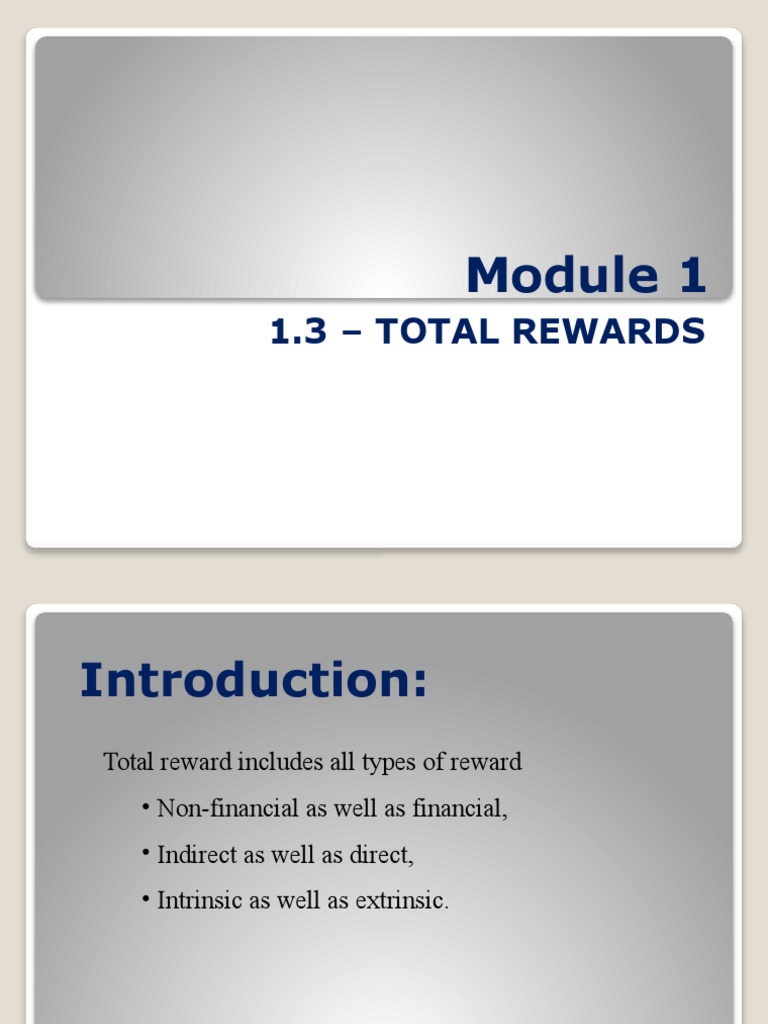 Understanding Total Rewards Strategy | PDF | Motivational | Motivation